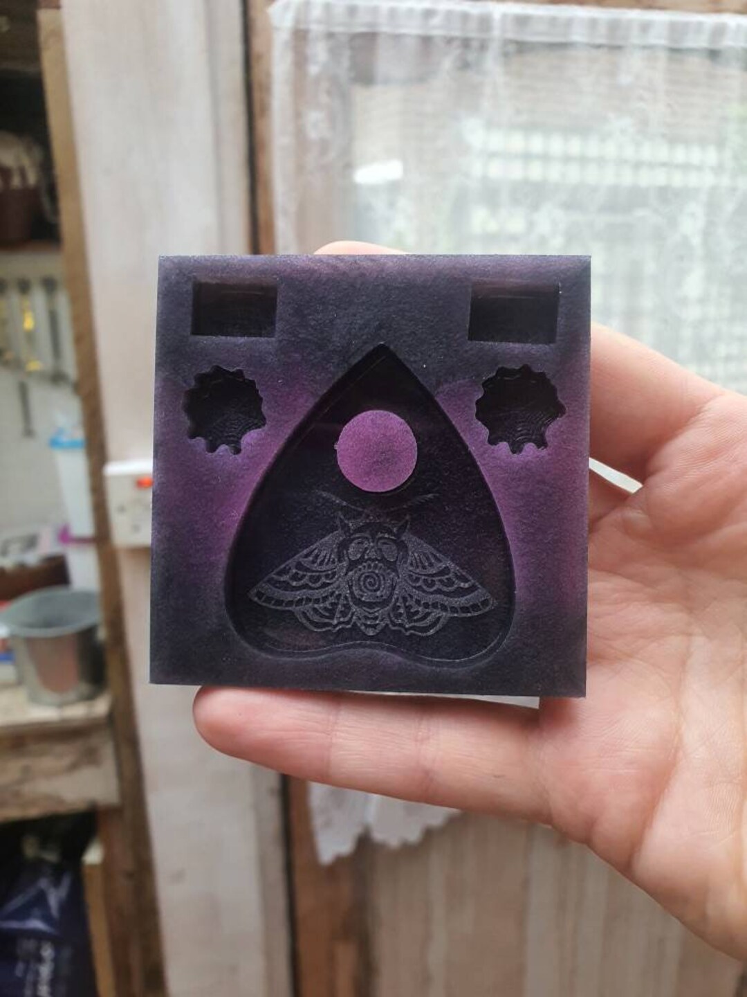 2 Inch Death Moth Planchette Silicone Mould - Etsy