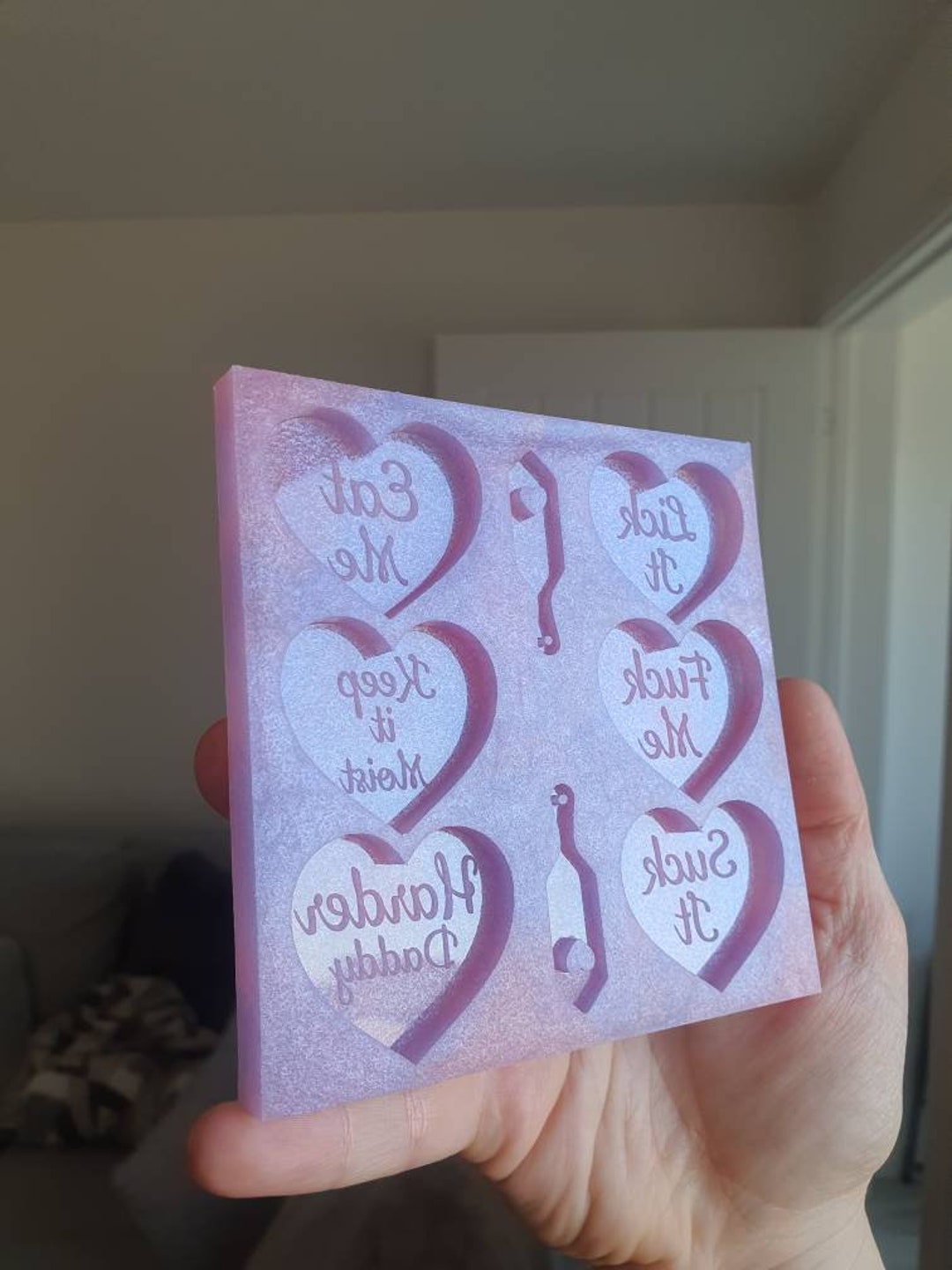 1.6 Inch Rude Love Hearts Silicone Mould Set 2 - Etsy