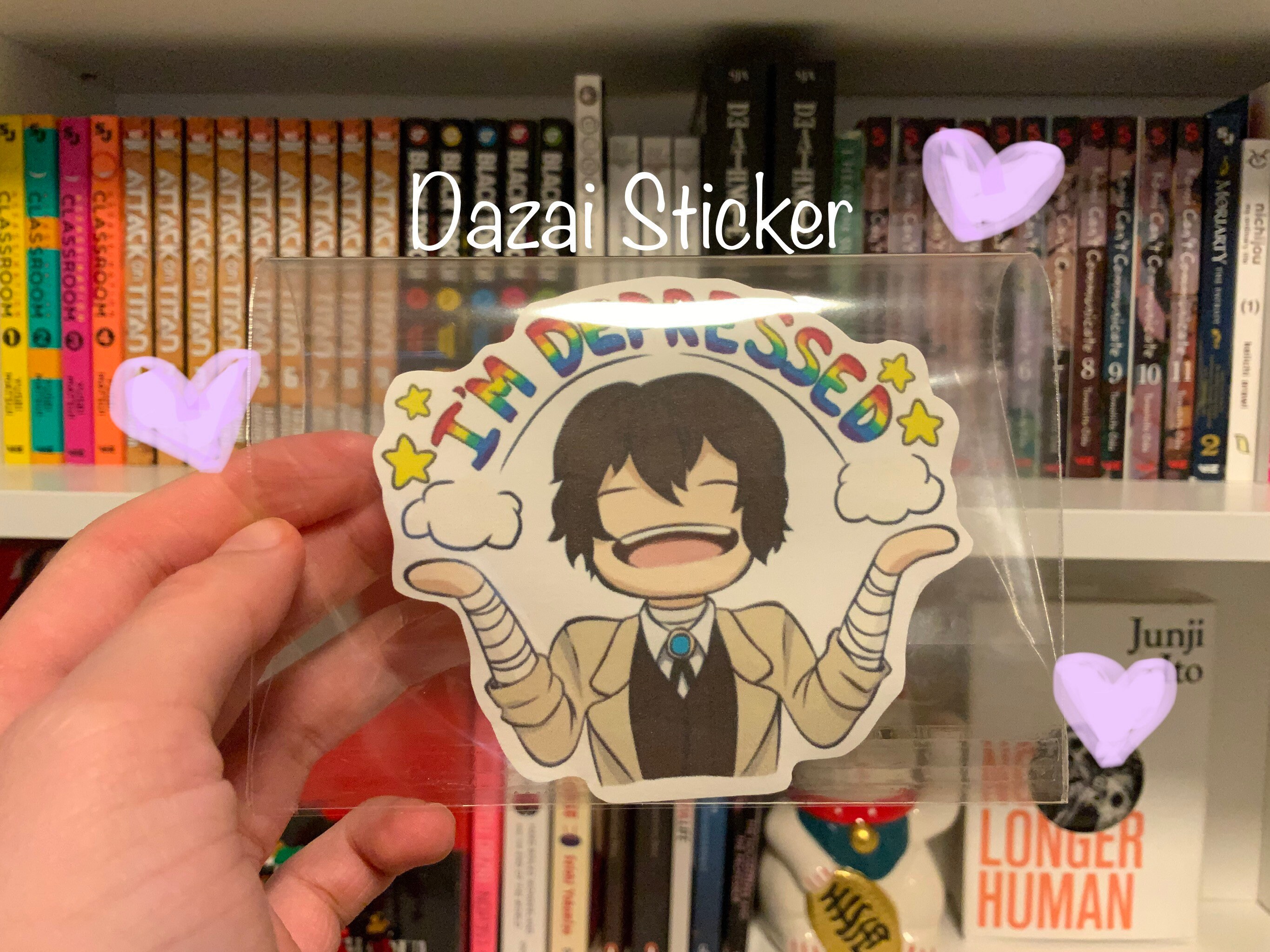 Dazai Bungo stray dogs sticker | Etsy