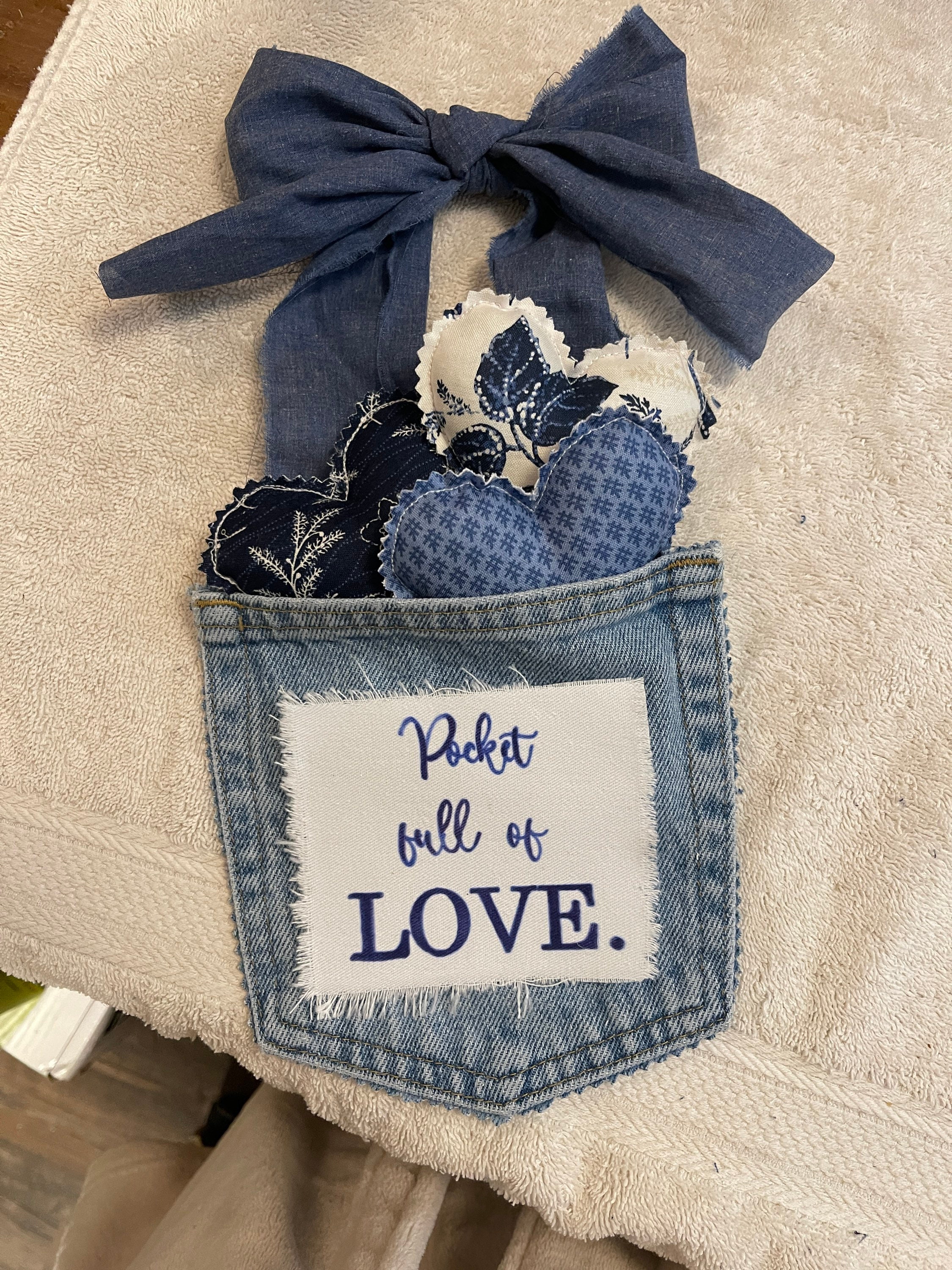 Pocket Full of Love Door Hanger. - Etsy