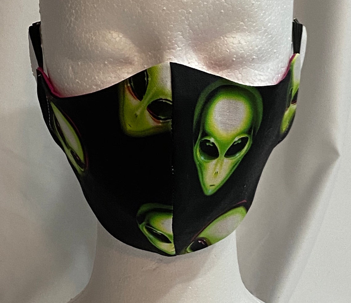 Alien print Face Mask | Etsy