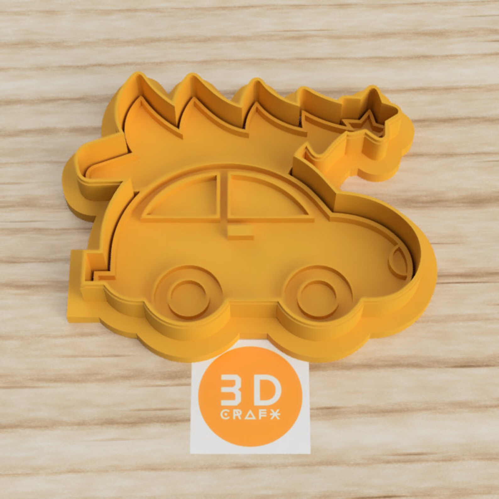 Christmas Car & Tree Fondant Cookie Cutter Stamp and Embosser - Etsy