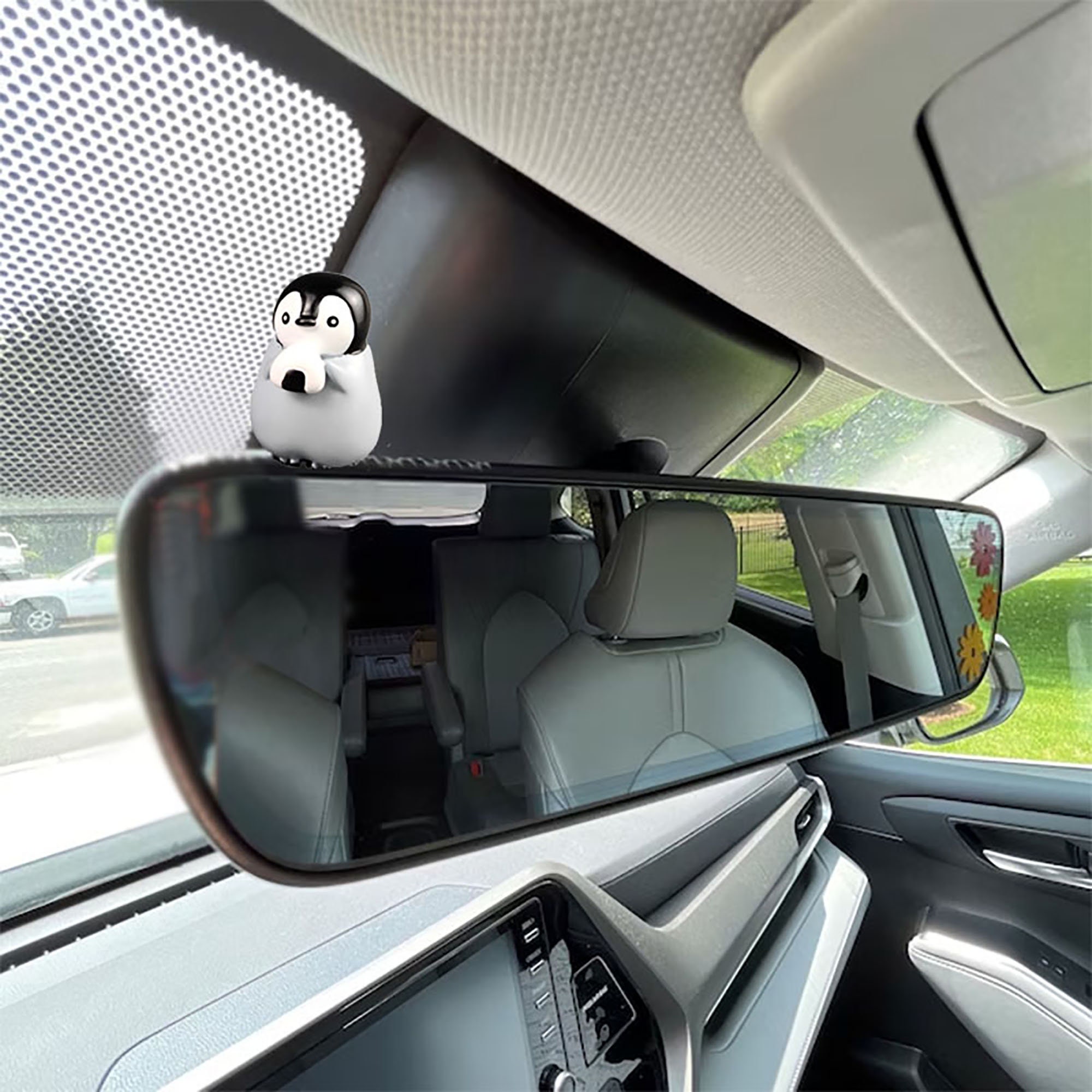 Penguin Car Ornament,cute Penguin Car Charms,car Rearview Mirror Decor ...