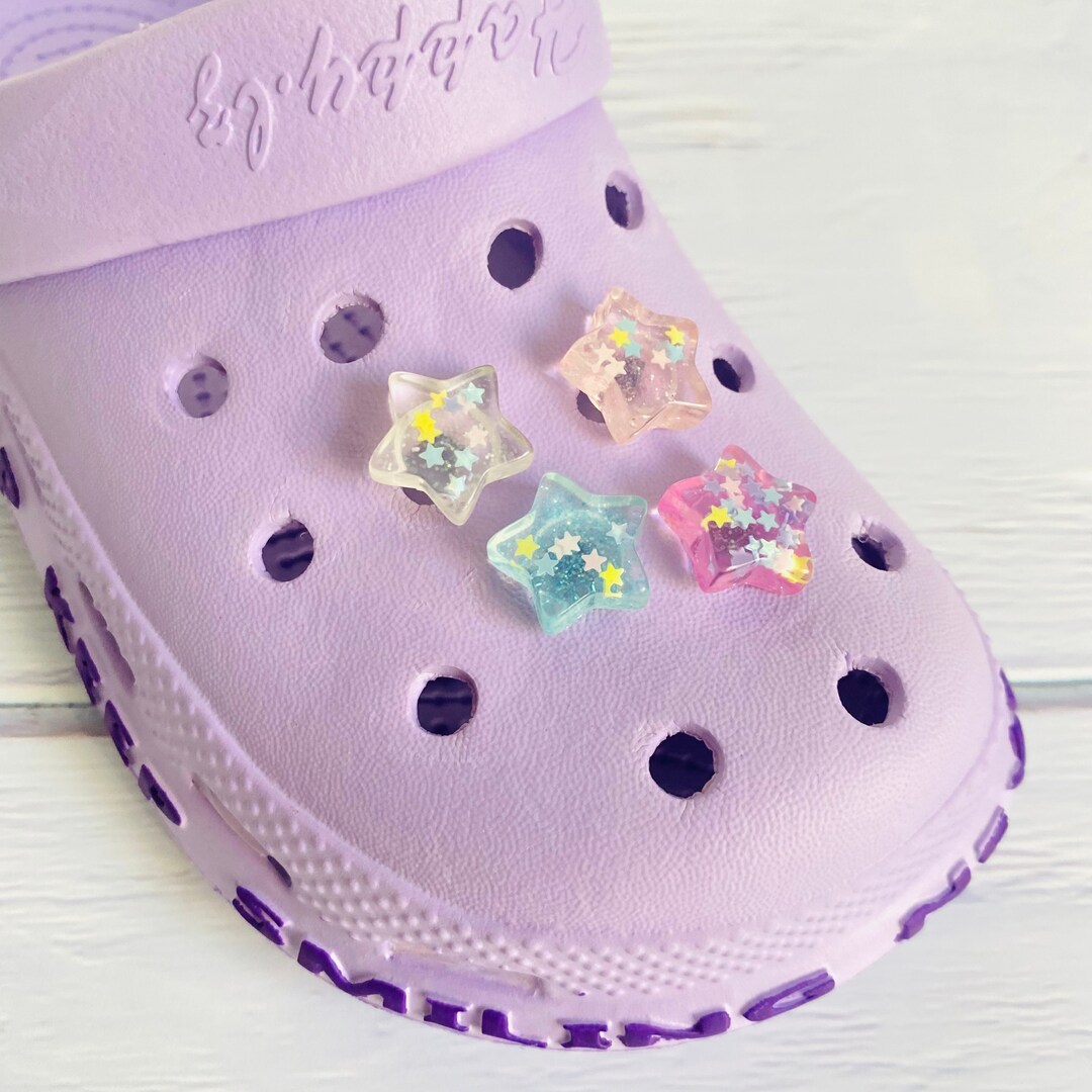 Bling Star Shoe Charms, Shinny Star Croc Charms, Colorful Star Shoes ...