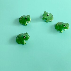4pc Frog Figurine Car Decor, Mini Frog Car Rearview Mirror Decor, Funny ...