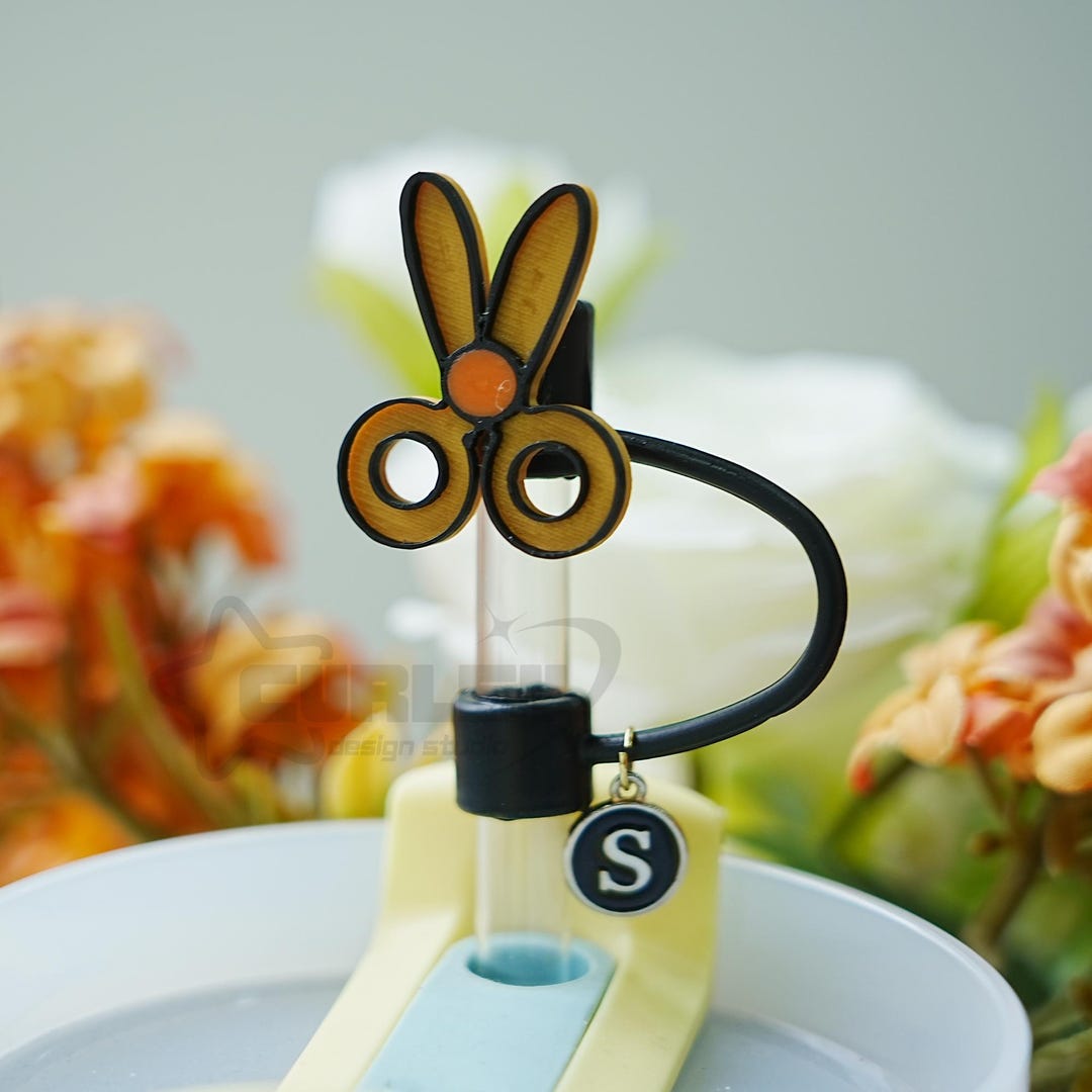 3D Printed Scissors Straw Cap, Teacher Element Straw Topper, Christmas ...