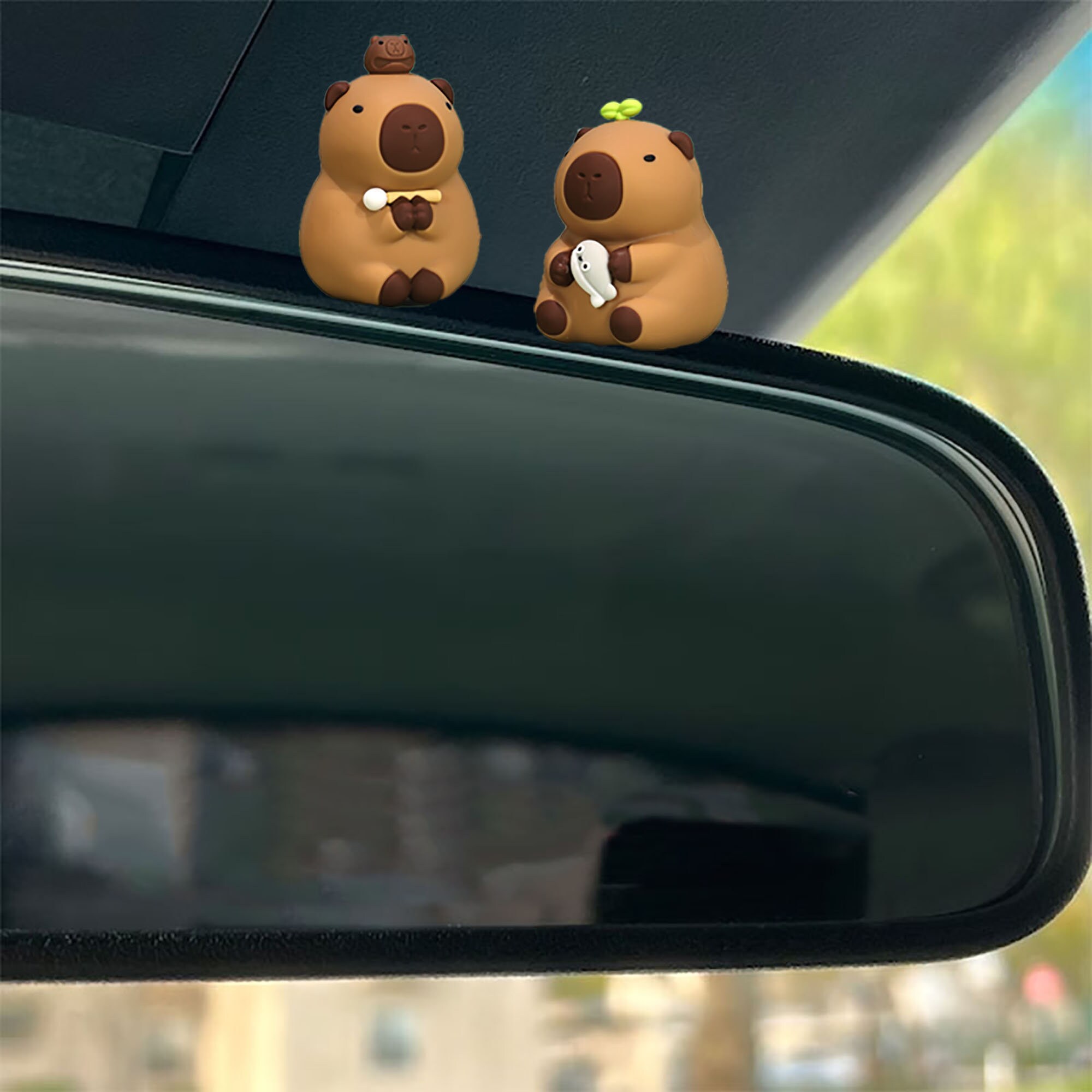 Cute Capybara Car Ornament Kawaii Capybara Car Dashboard - Etsy