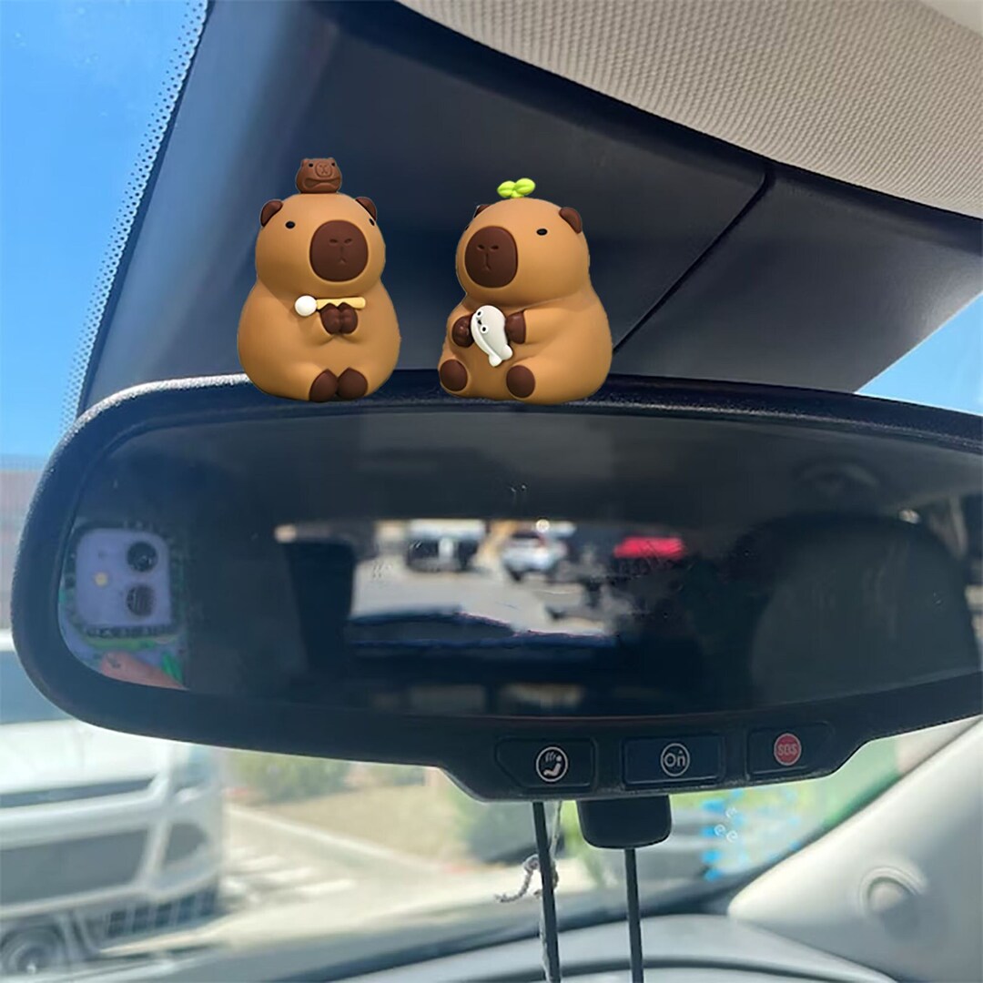 Cute Capybara Car Ornament Kawaii Capybara Car Dashboard - Etsy