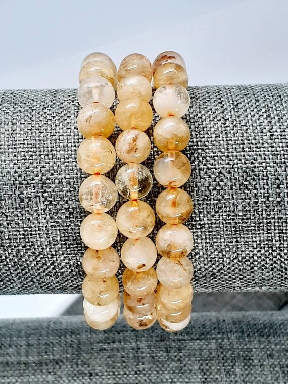 CITRINE Crystal Gemstone Bracelet - Etsy