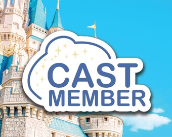 Cast Member Name Sticker - Etsy