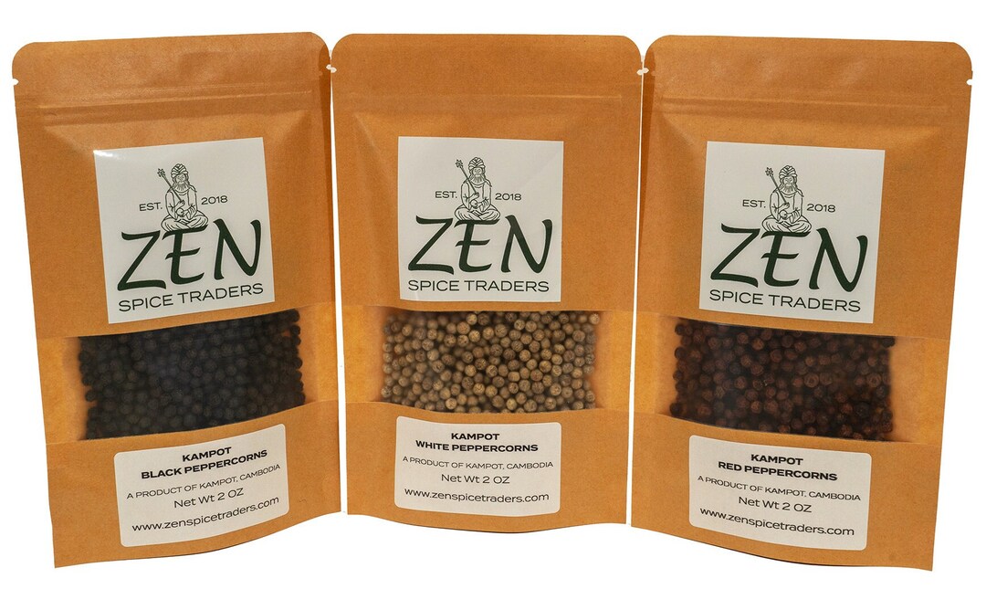 Kampot Peppercorn Sampler Cambodia - Etsy
