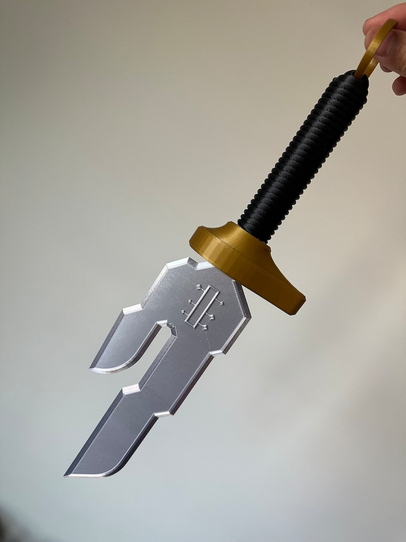 Inverted Spear of Heaven JJK Prop Knife antique Gold Sharp/chipped ...