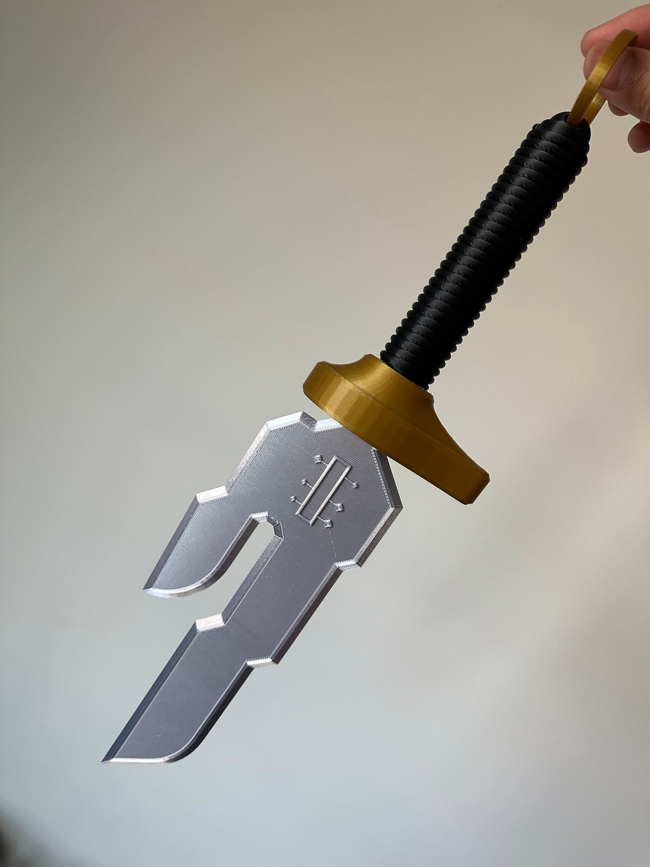 Inverted Spear of Heaven JJK Prop Knife antique Gold Sharp/chipped ...