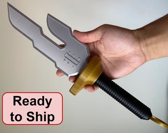 Inverted Spear of Heaven JJK Prop Knife silk Gold Sharp/chipped Blade ...