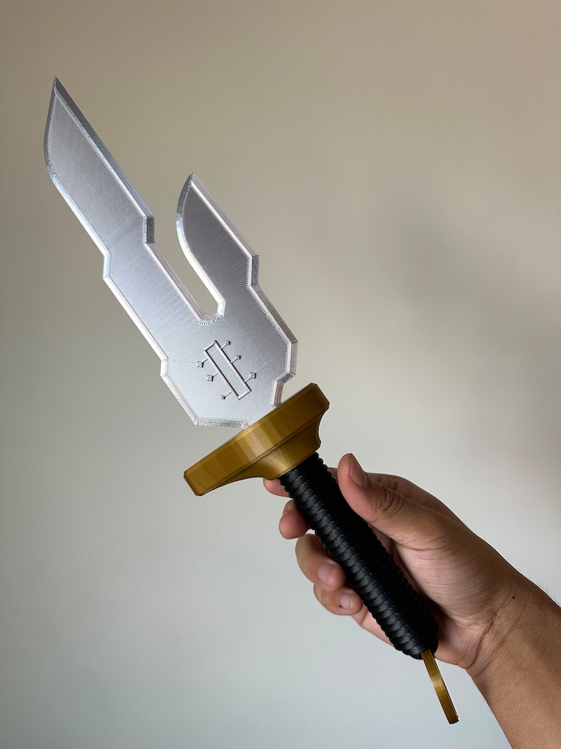 Inverted Spear of Heaven JJK Prop Knife antique Gold Sharp/chipped ...