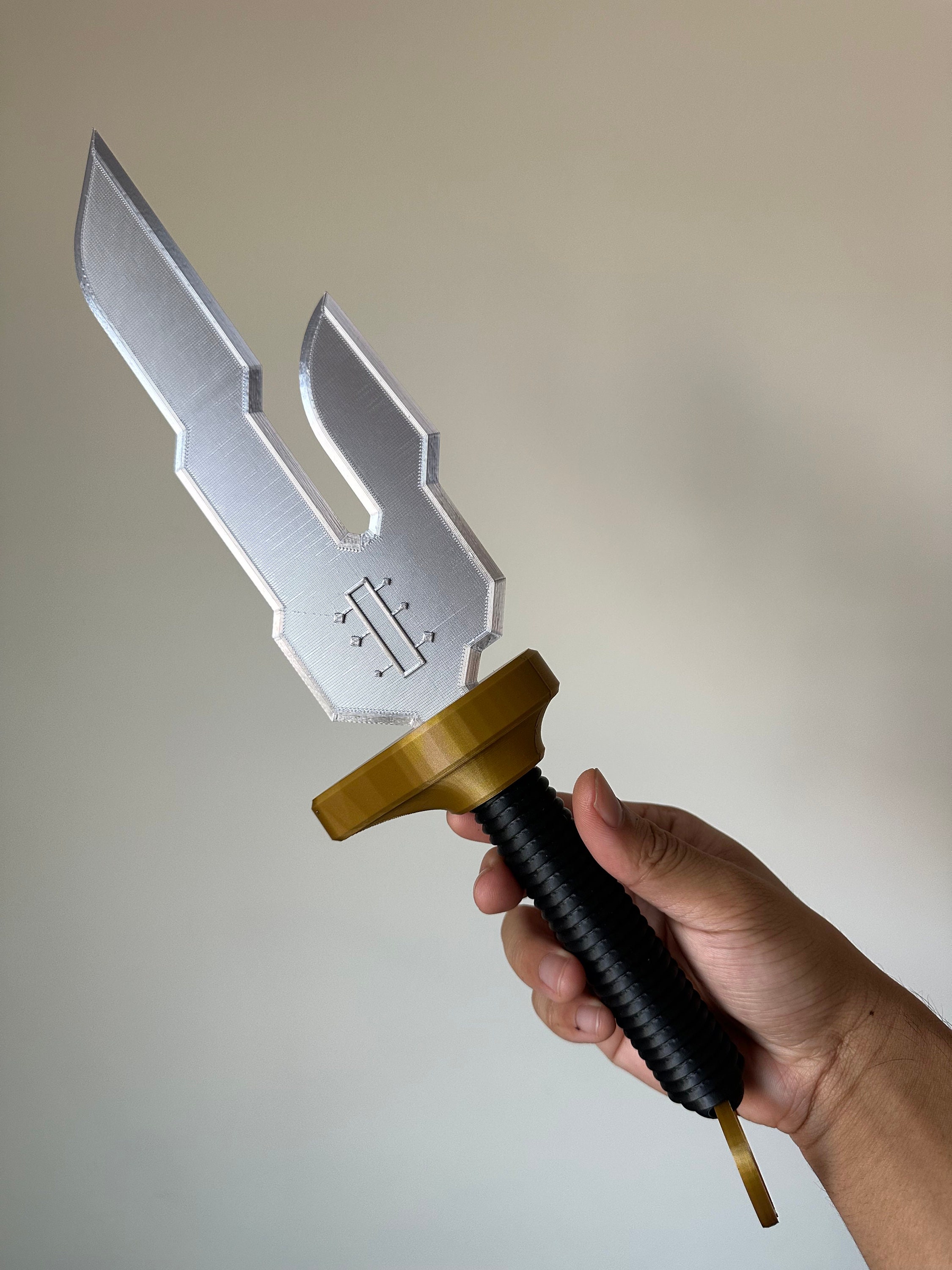 Inverted Spear of Heaven JJK Prop Knife antique Gold Sharp/chipped ...