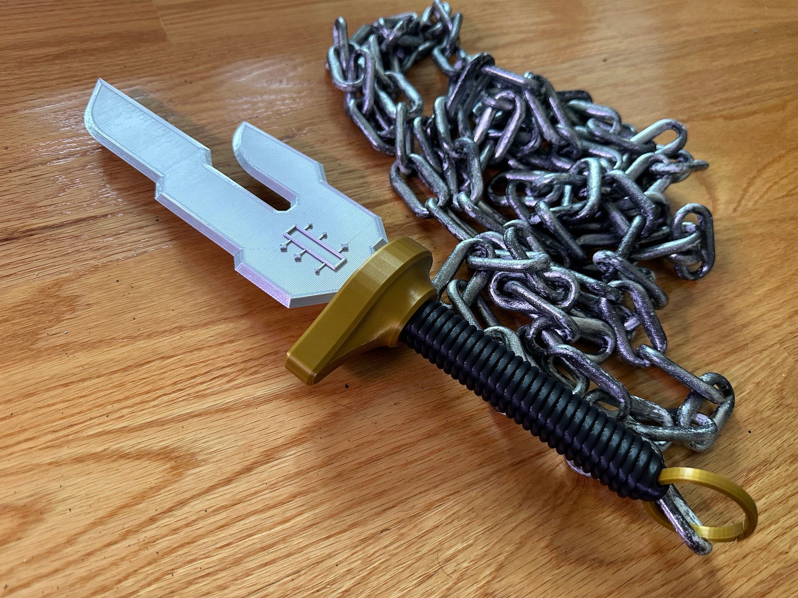 Inverted Spear of Heaven JJK Prop Knife antique Gold Sharp/chipped ...