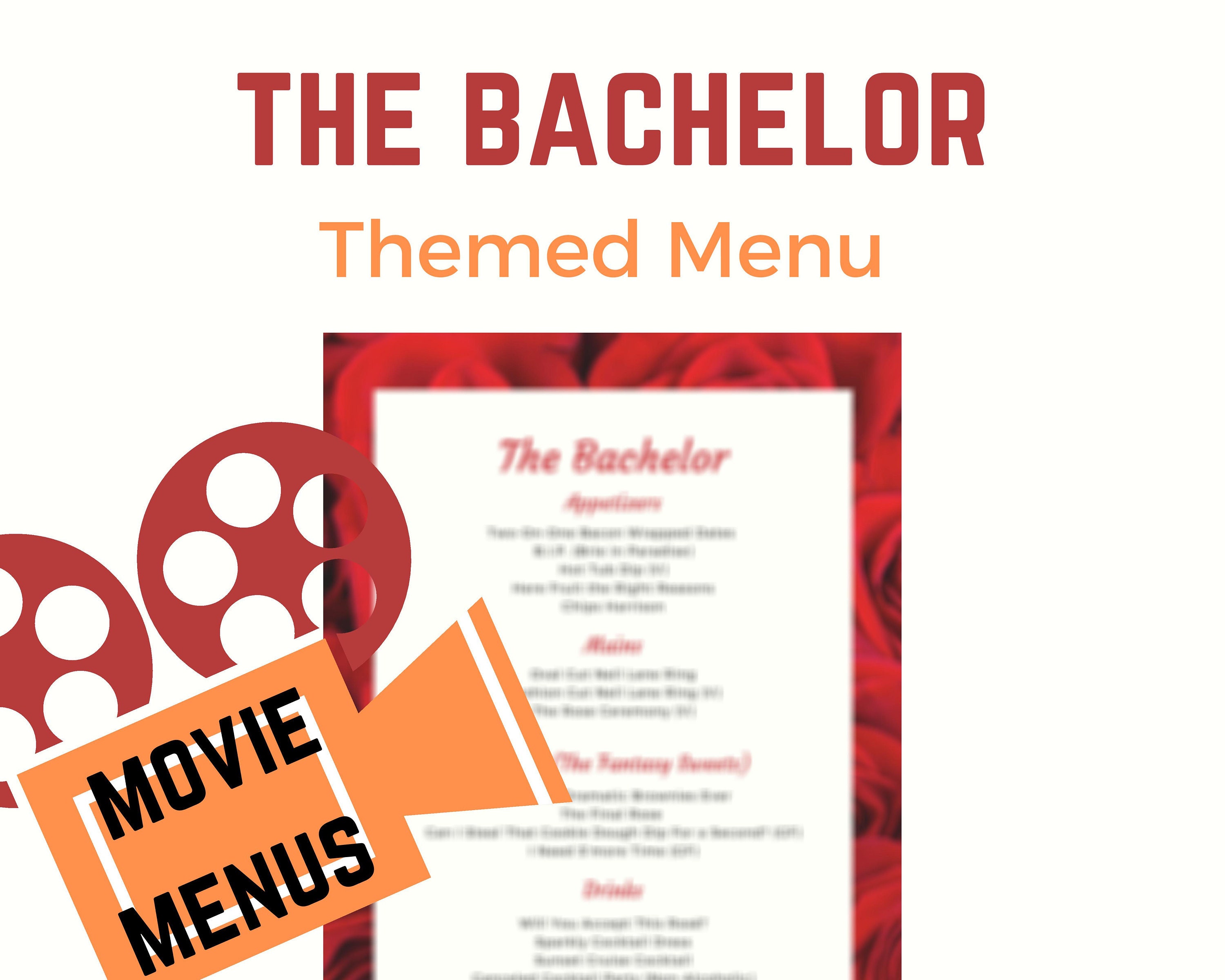 The Bachelor Menu and Recipes, the Bachelor Themed Food, Bachelor ...