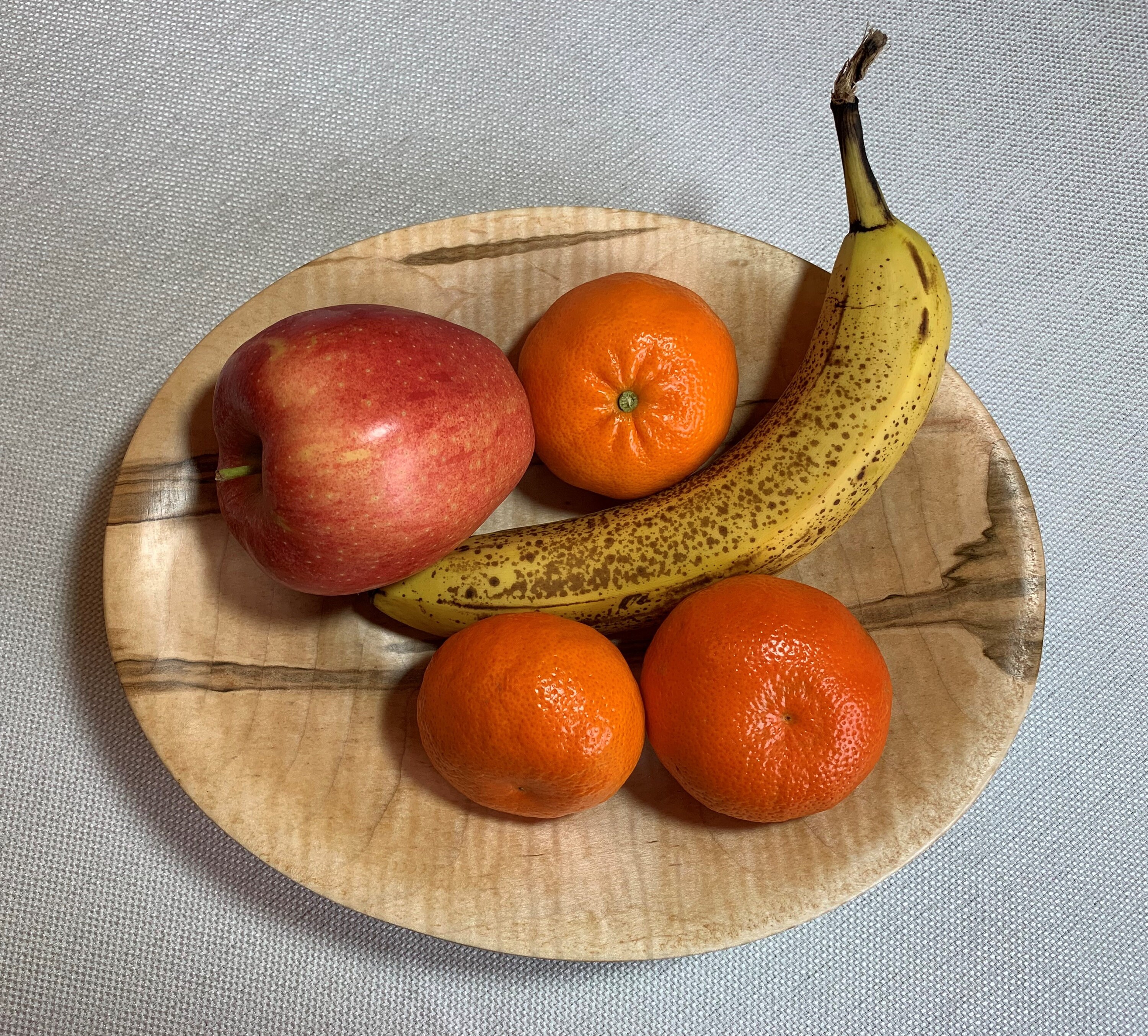 Hand Carved Tiger Maple Bowl With Ambrosia Intrusions - Etsy