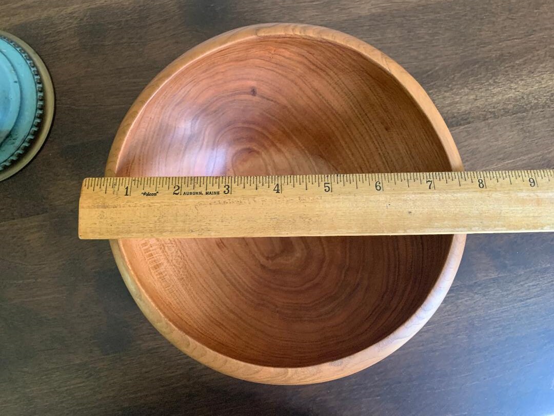 Hand Carved Figure Grained Cherry Bowl. - Etsy