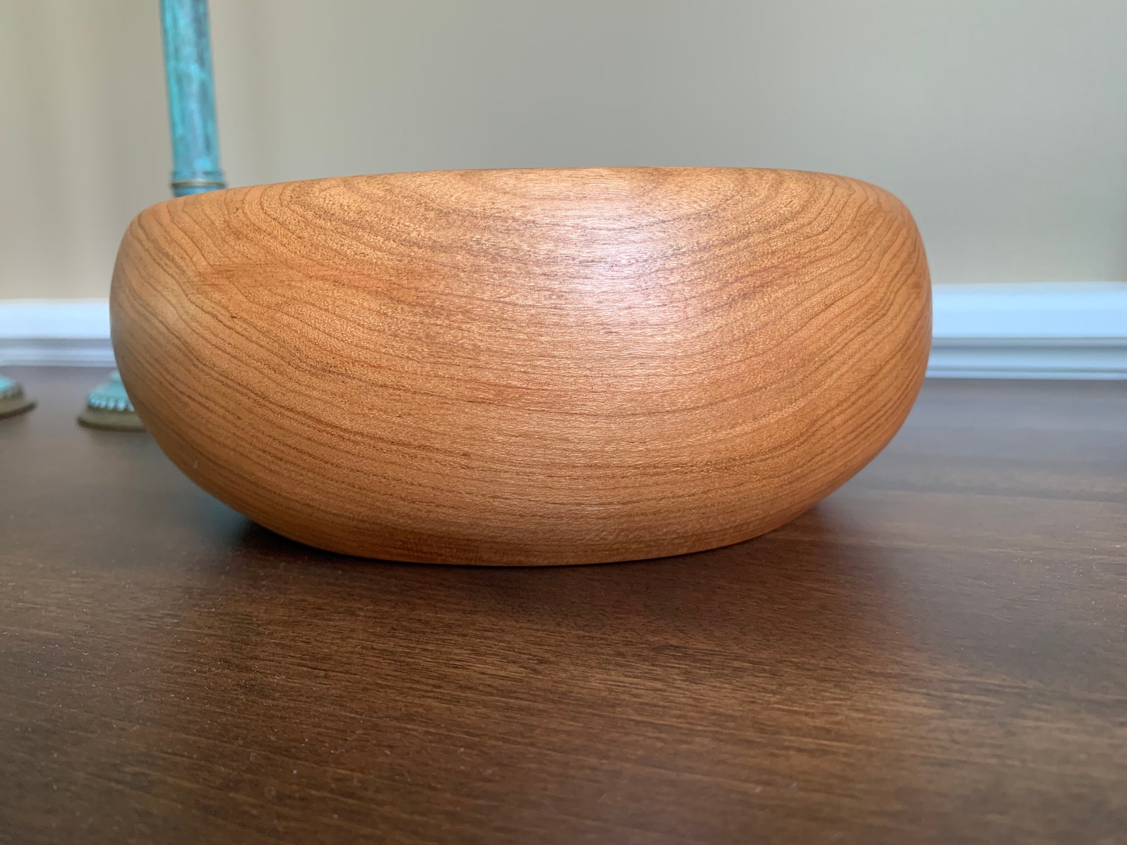 Hand Carved Figure Grained Cherry Bowl. - Etsy