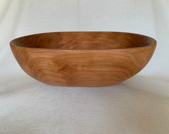 Hand Carved Shallow Tiger Maple Bowl - Etsy