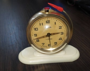 Clocks Home & Living Soviet space russian alarm clock USSR mechanical ...