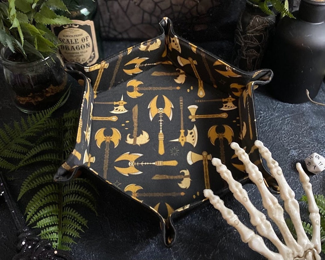Put Your Axe Into It / Dice Tray With Snaps / Foldable Valet for RPG ...
