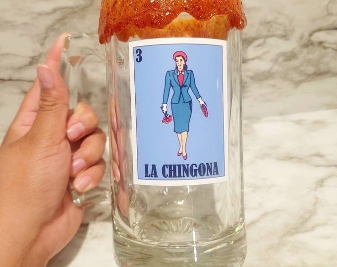 Michelada 26.5oz Beer Mug, Loteria Card Mug, Beer Mug, Michelada ...