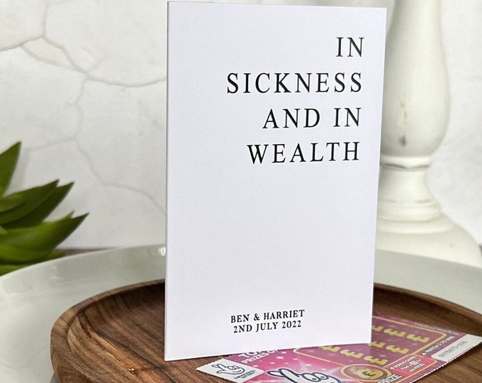 Scratch Card Holder Wedding Favours Wedding - Etsy