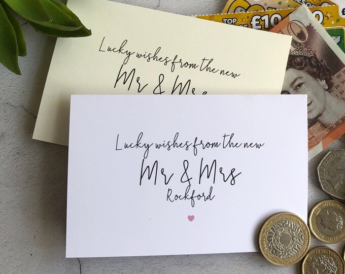 Scratch Card Holder Wedding Favours Wedding - Etsy