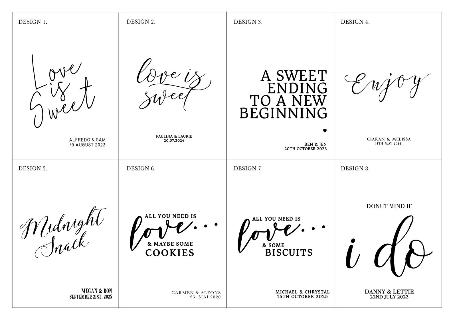 Wedding Favour Glassine Treat Bags ( Set of 10) - Etsy