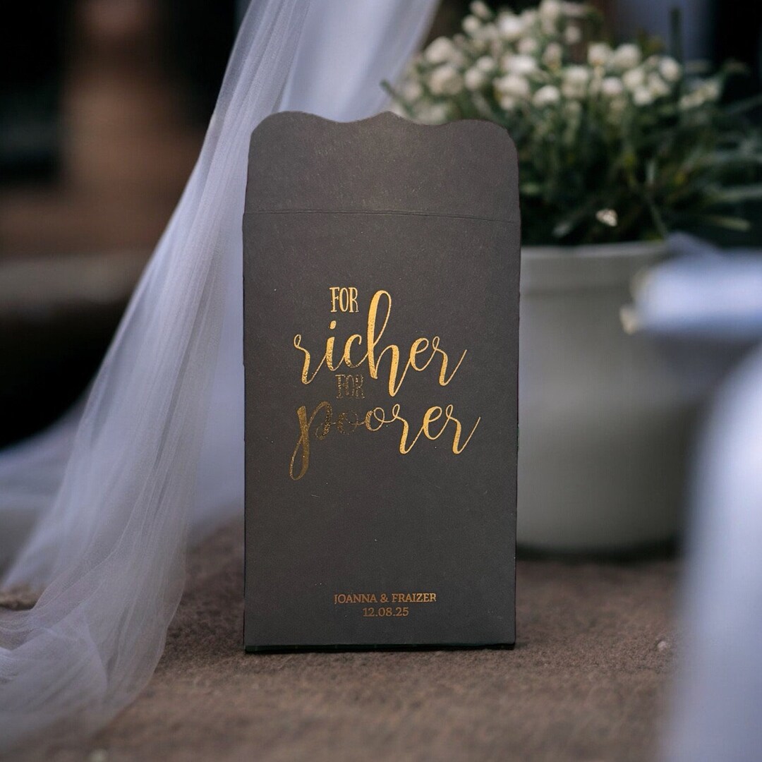 Wedding Scratch Card Lottery Envelope Real Metallic Foil (set of 10) - Etsy