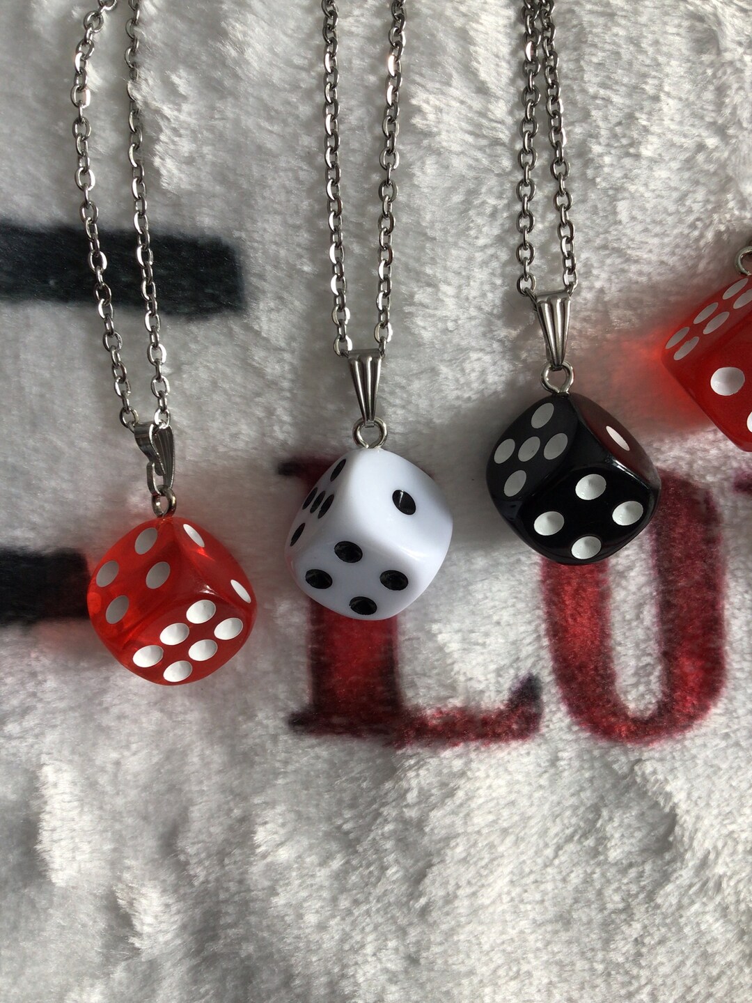 Dice Necklaces or Earrings (18,005) - Etsy