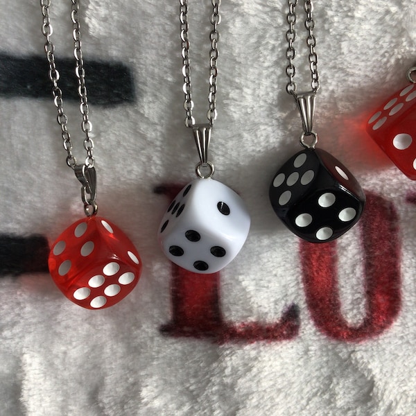 Dice Necklace - Etsy