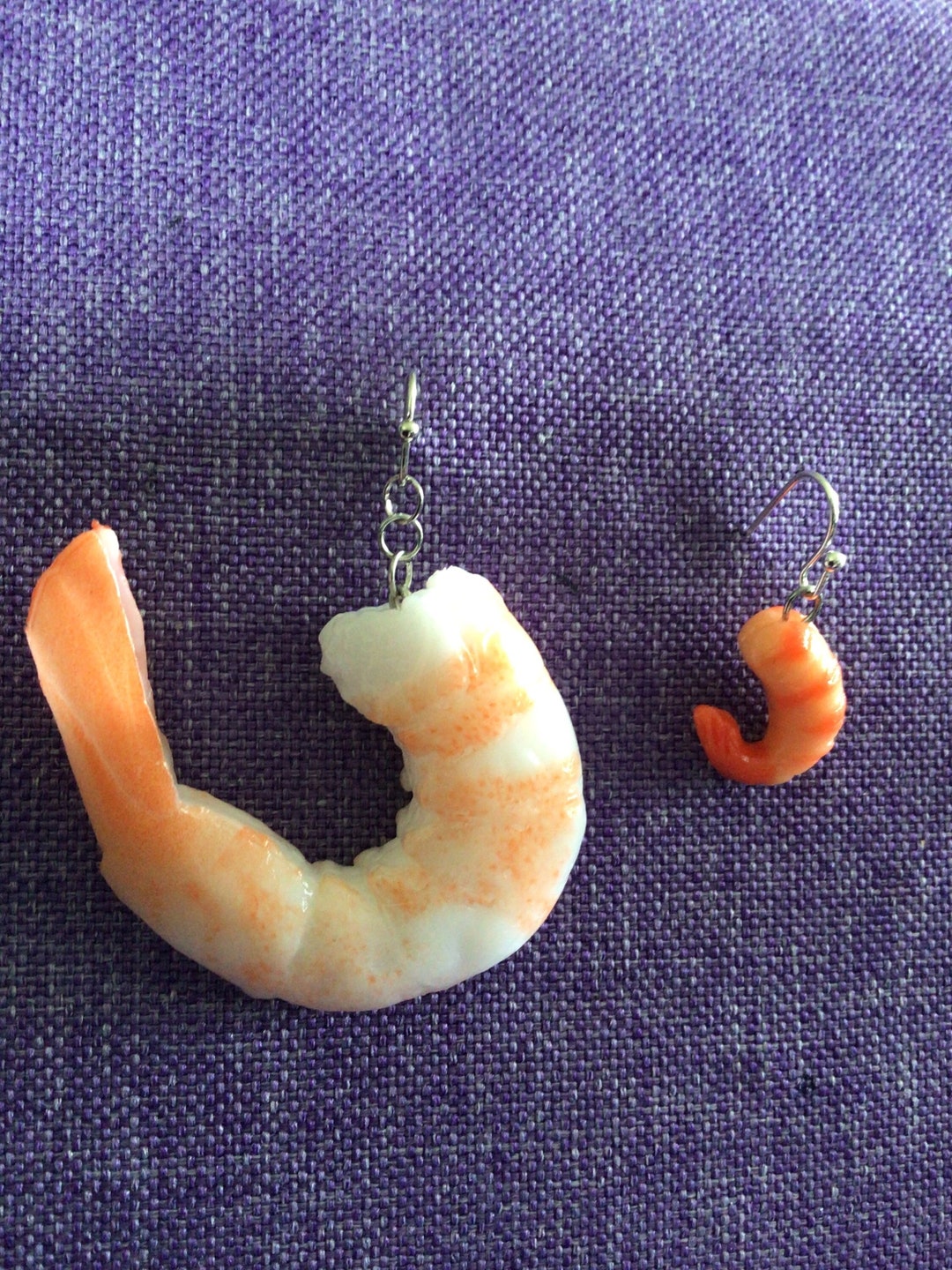 Shrimp Necklace or Earrings 10,086 - Etsy