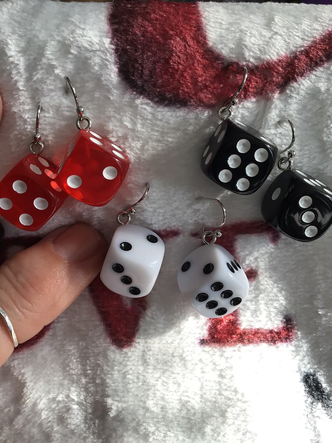 Dice Necklaces or Earrings (18,005) - Etsy