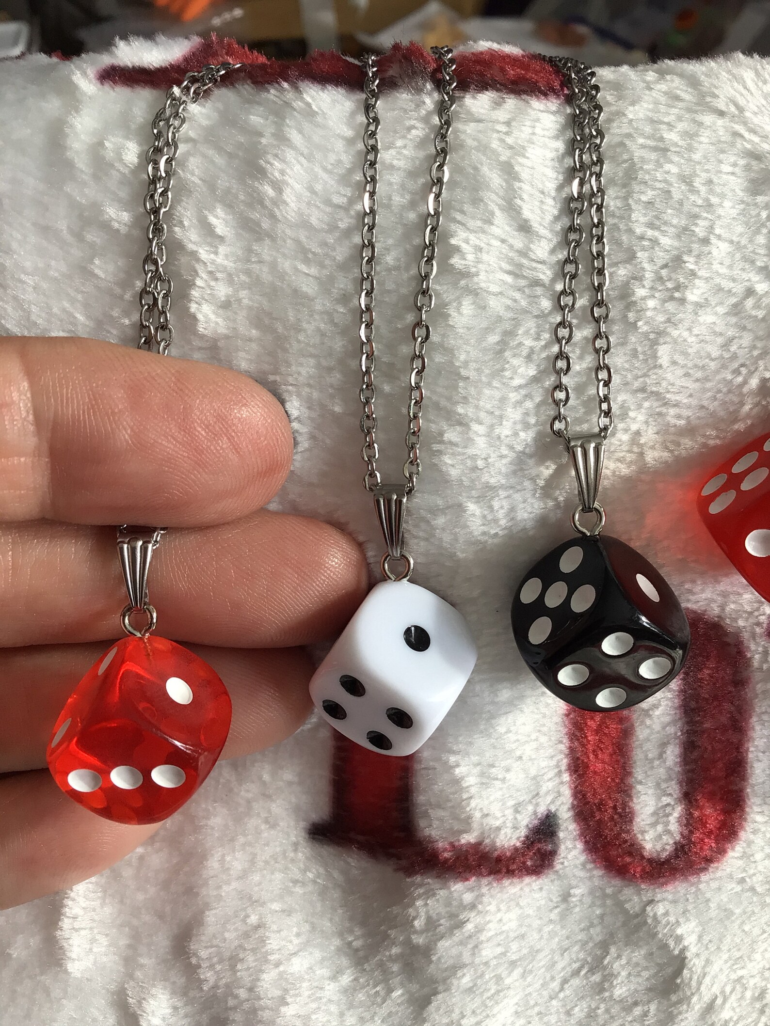 Dice Necklaces or Earrings (18,005) - Etsy