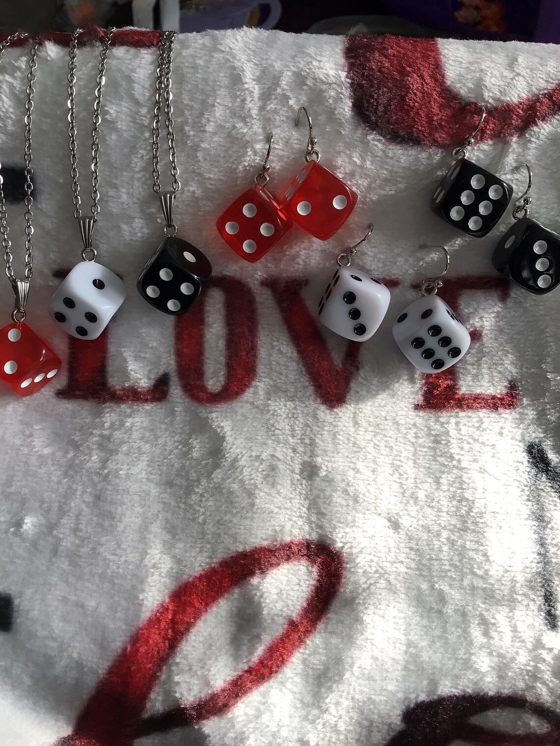 Dice Necklaces or Earrings (18,005) - Etsy