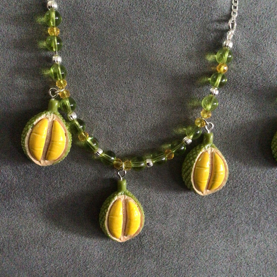 Durian Fruit Necklace or Earrings (1746) - Etsy