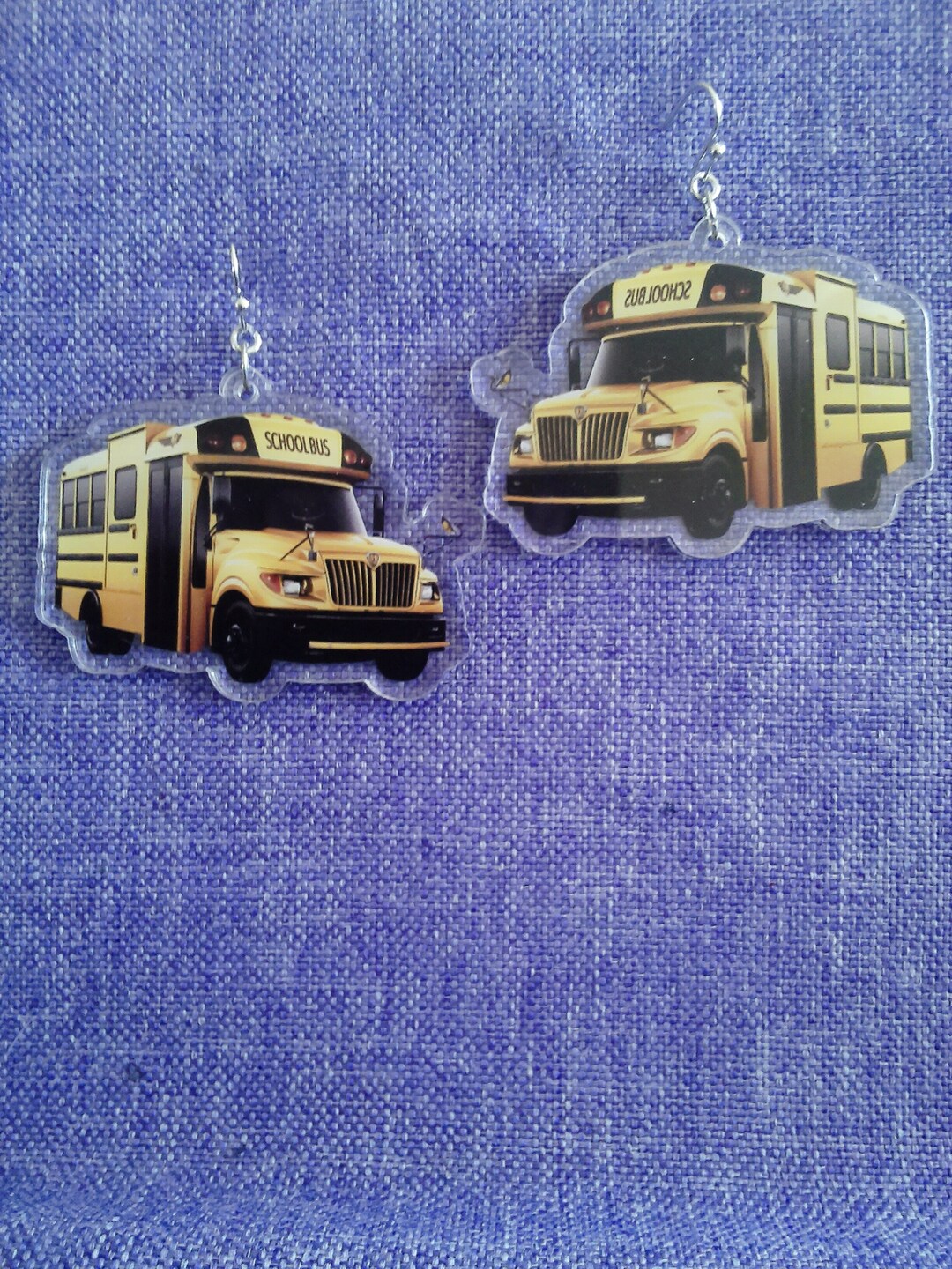 School Bus Necklace and Earrings (18,153) - Etsy