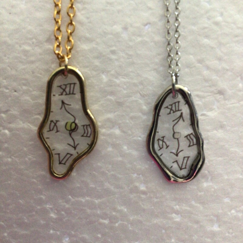 Clock Necklace - Etsy
