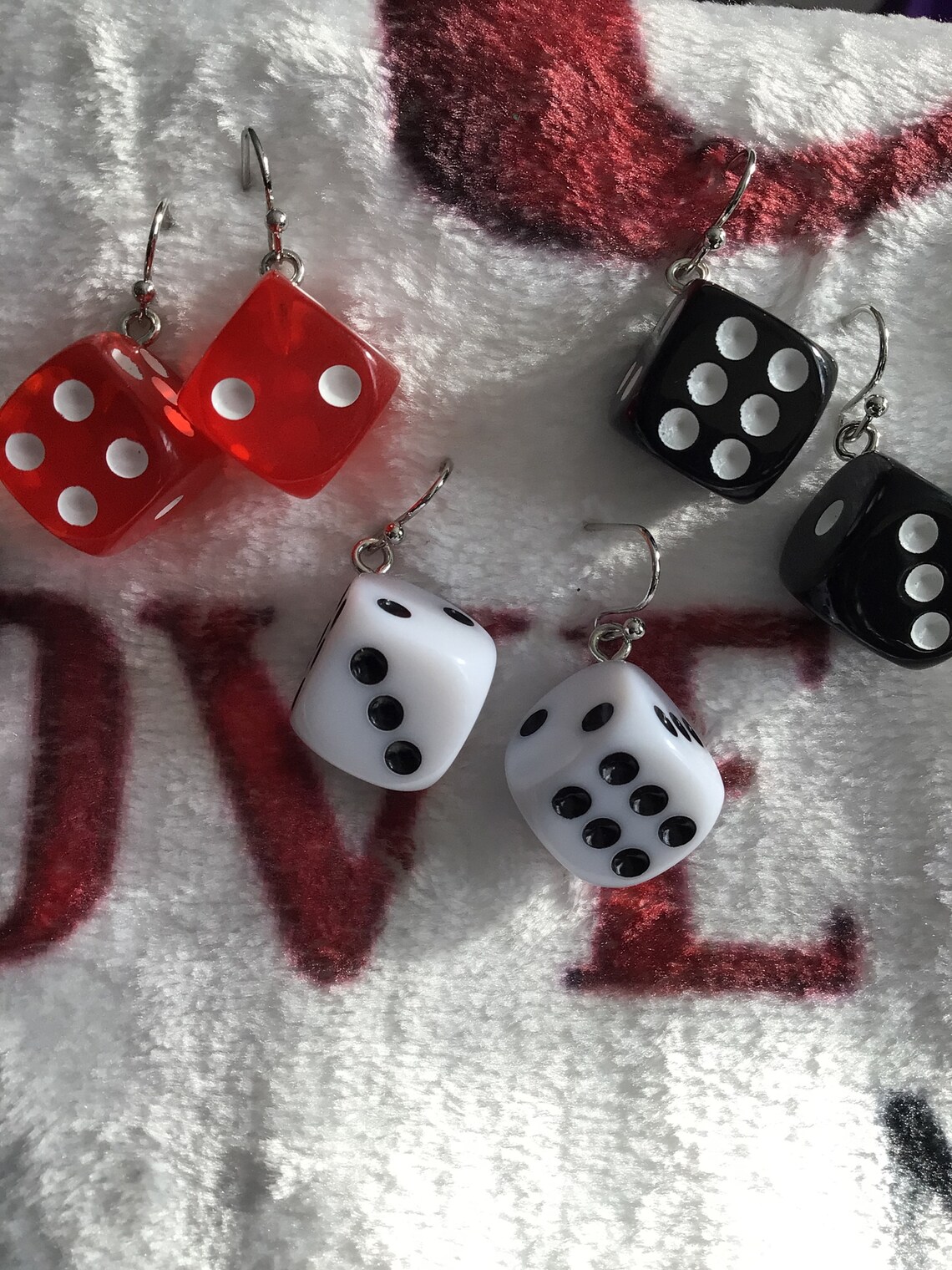 Dice Necklaces or Earrings (18,005) - Etsy