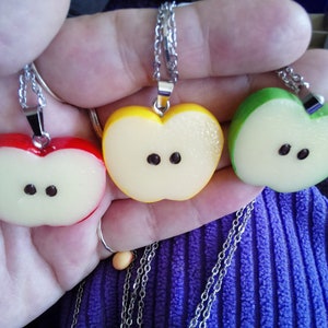 Apple Slice Necklaces or Earrings (1505) - Etsy