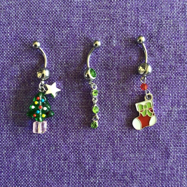 Mistletoe Belly Ring - Etsy
