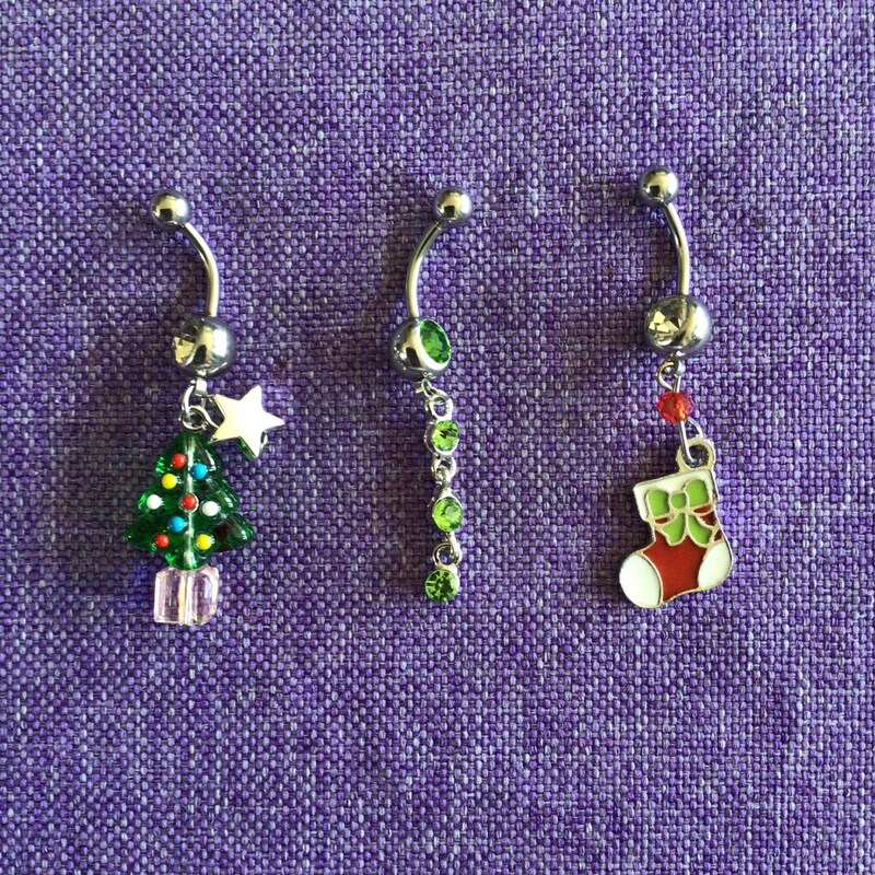 Mistletoe Belly Ring - Etsy