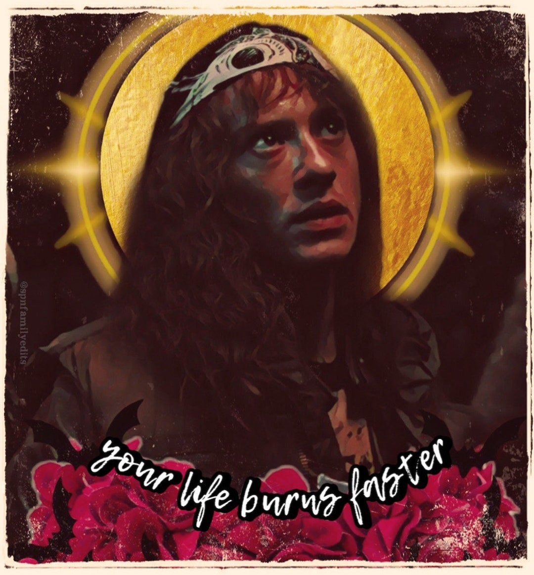 Eddie Munson burns Stranger Things Weather Proof Vinyl Sticker - Etsy