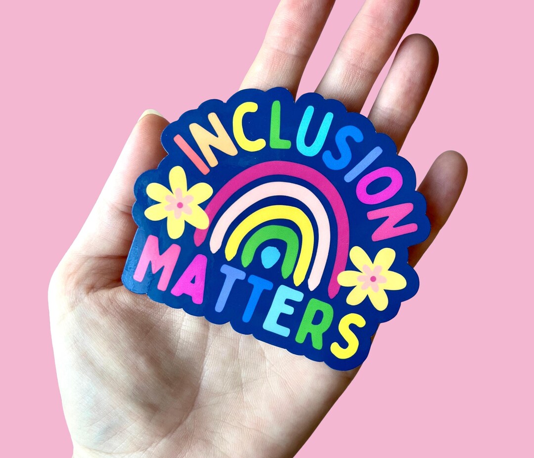 Inclusion Matters Rainbow Stickers: Advocacy, Neurodivergent, SPED ...