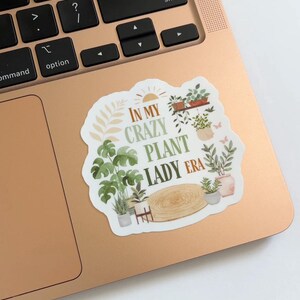 Plant Lover Era Sticker, Glossy Finish, Funny Plant Obsessed Sticker ...