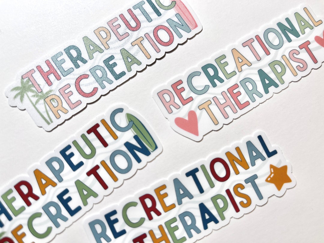 Recreational Therapist Water Bottle Sticker, Therapeutic Recreation ...